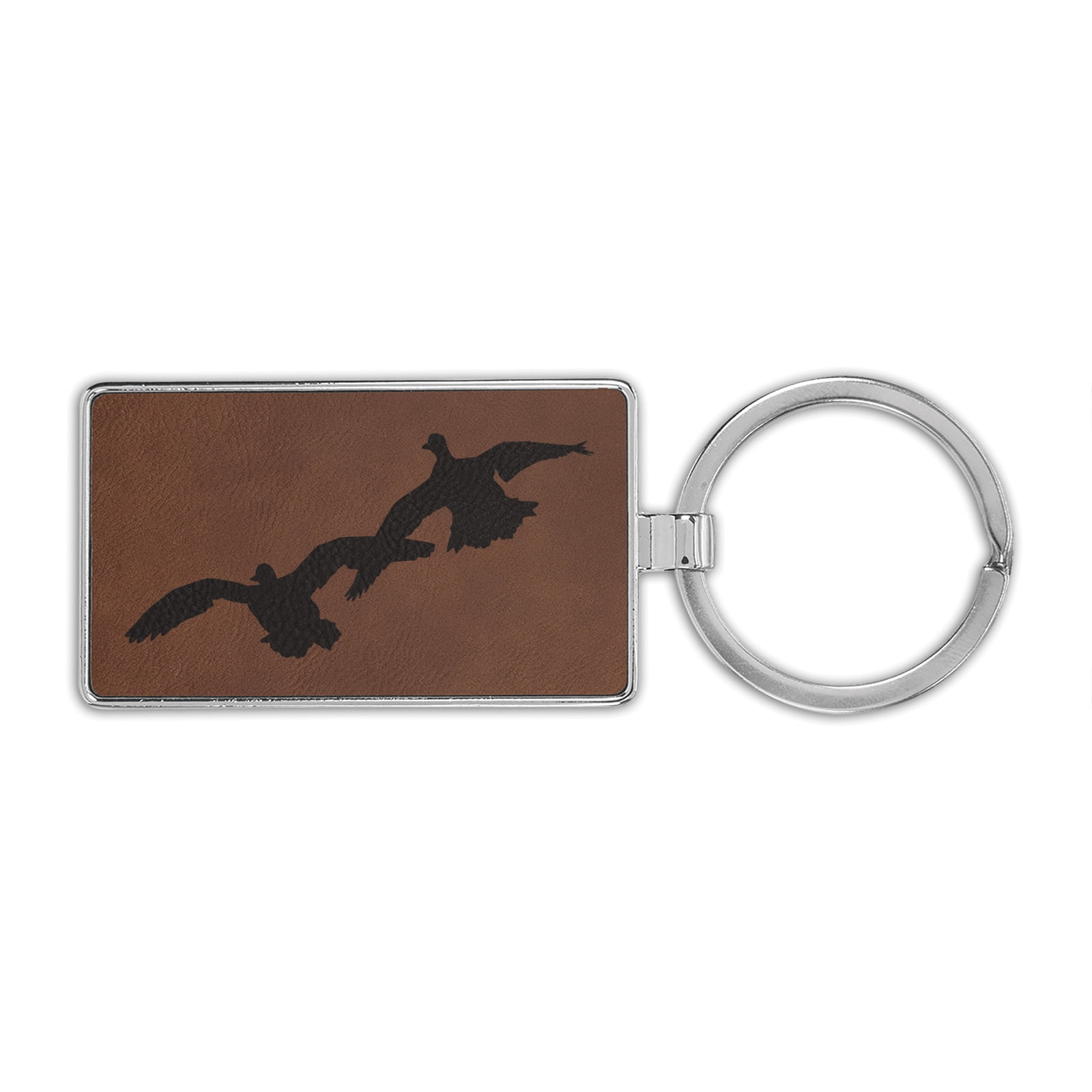 Ducks Premium Leatherette Keychain duck hunting #2 - Brown - Walmart.com