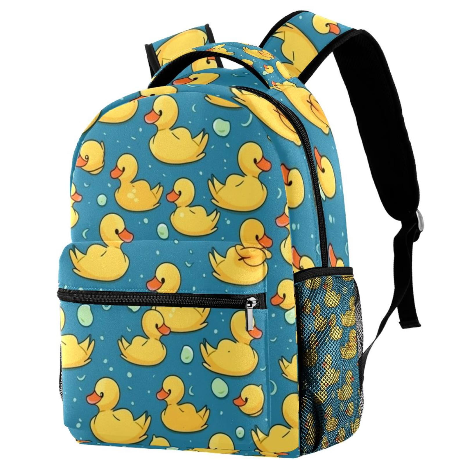 Ducks Yellow Cute Pattern Casual Backpacks Lightweight Premium Backpack ...