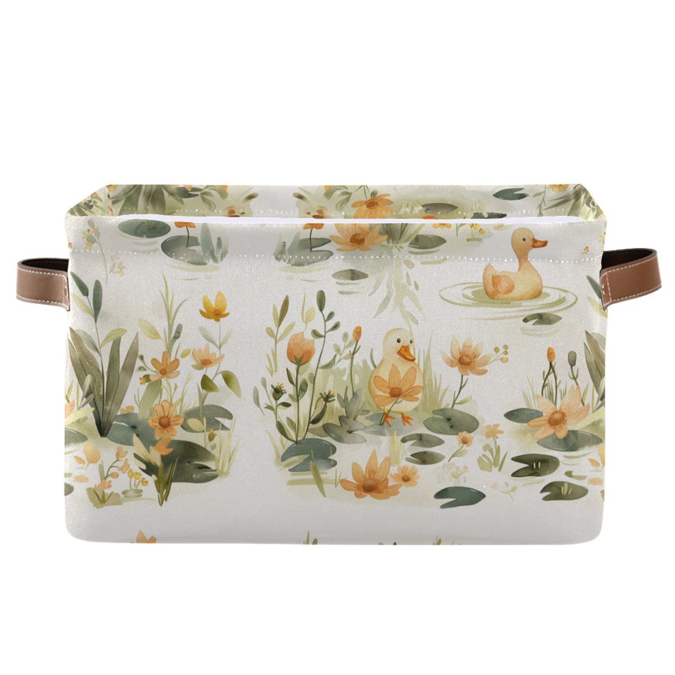 Ducks with Plant Storage Basket Large Foldable Storage Bin Laundry ...