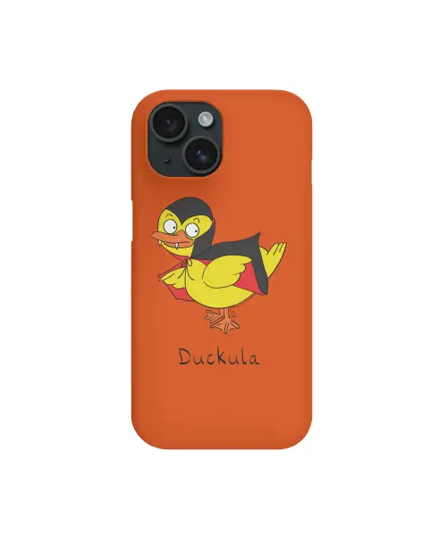 Duckula Vampire Duck Funny Vampire Pun Phone Case for iPhone 16 15 14 ...