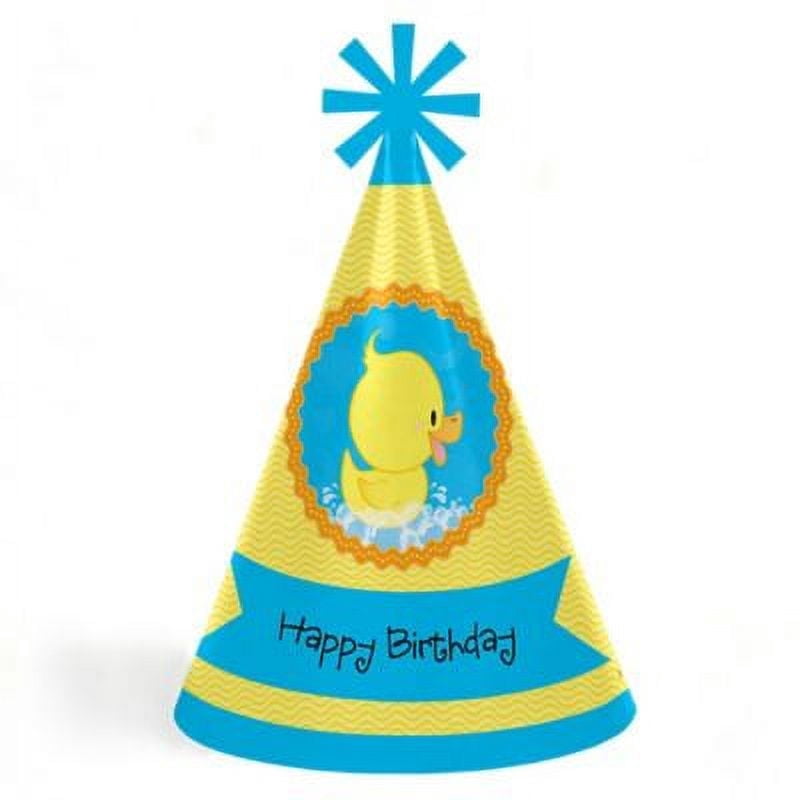 Ducky Duck - Cone Happy Birthday Party Hats for Kids and Adults - Set ...