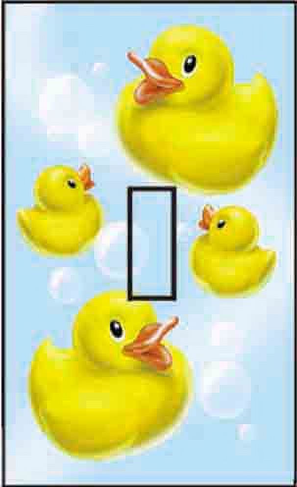 Ducky Single Toggle SwitchStix Peel & Stick Art Deco Switch Plate Cover ...