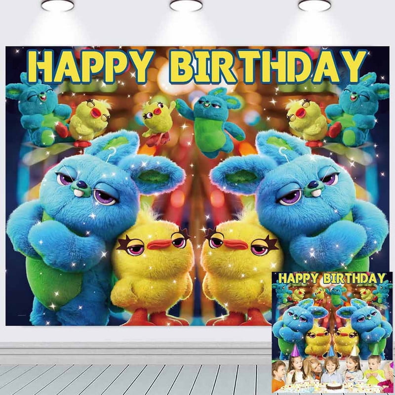 Ducky bunny Backdrop Banner Party Supplies Poster Movie Theme ...