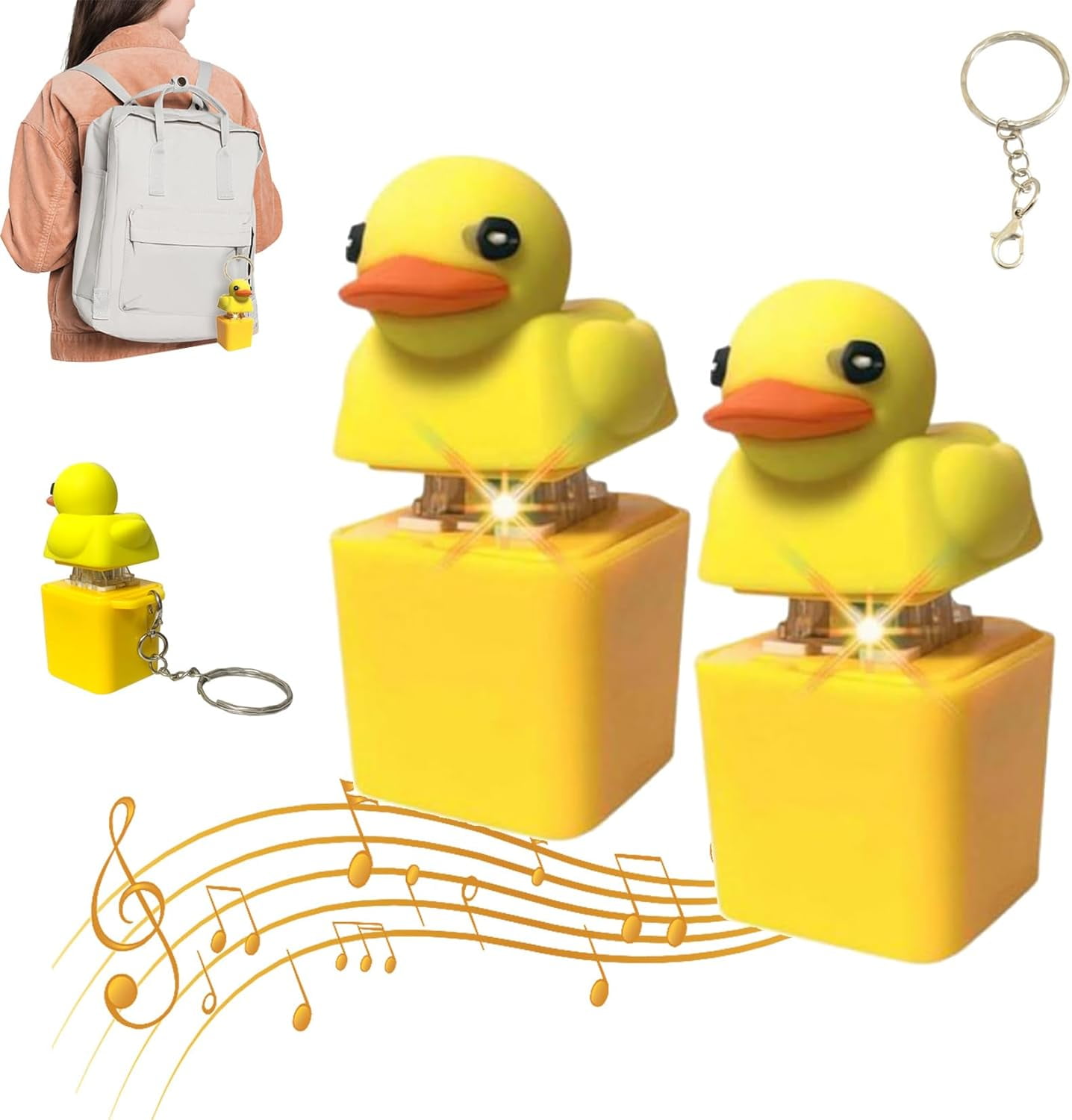 Duckys Quacking Fidget Toy, Duck Keyboard Keycaps That Quack, Ready to ...