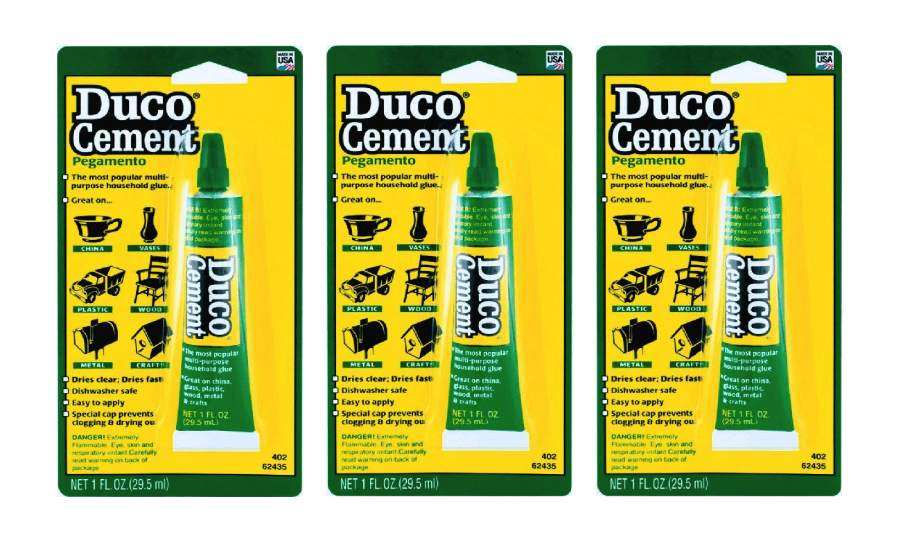 Permatex Duco Cement Household Cement 3 Pack, Multi-Purpose, Fast ...