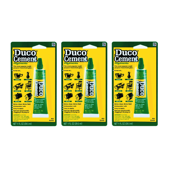 Permatex Duco Cement Household Cement 3 Pack, Multi-Purpose, Fast ...