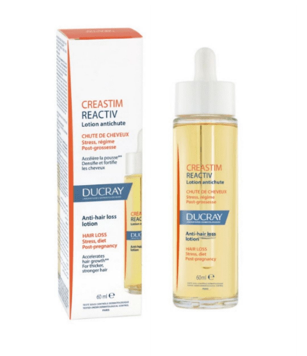 Ducray Creastim Reactiv Hair Loss Lotion 60 ml - Walmart.com