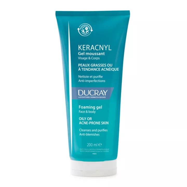 Ducray Foaming Face and Body Gel is a cleansing treatment for the face ...