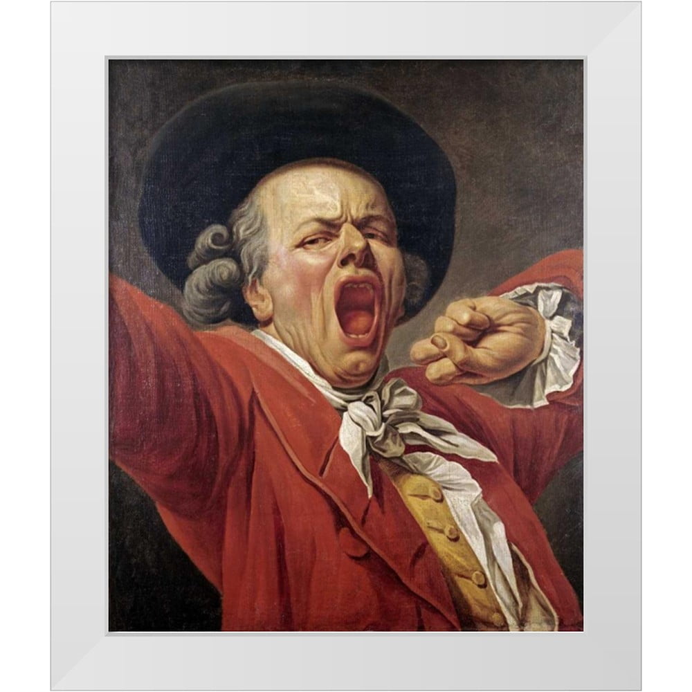 Ducreux, Francois-Joseph 20x23 White Modern Wood Framed Museum Art ...