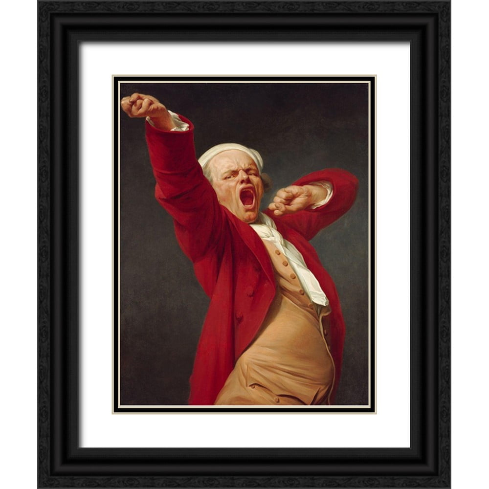 Ducreux, Joseph 12x14 Black Ornate Wood Framed with Double Matting ...