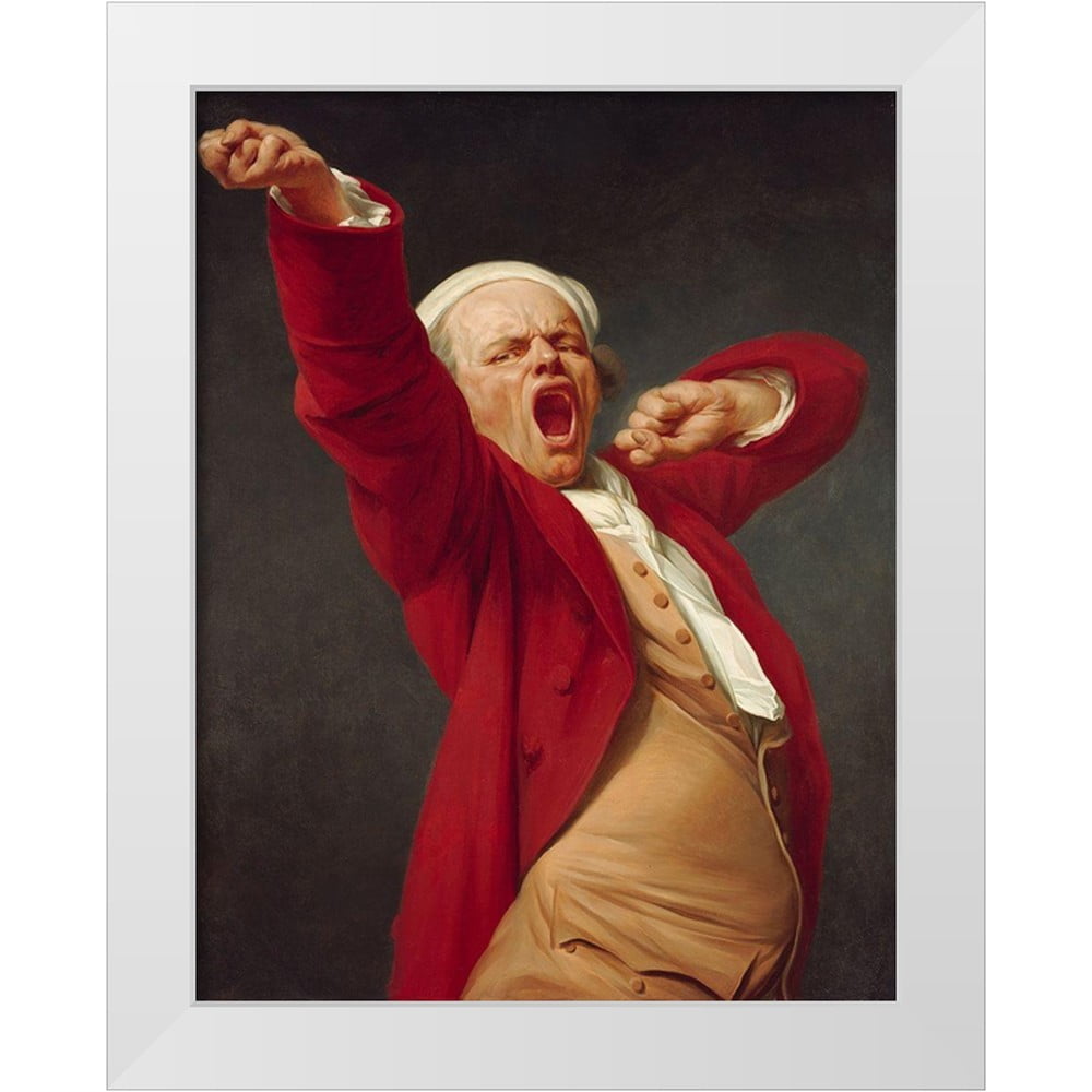Ducreux, Joseph 19x24 White Modern Wood Framed Museum Art Print Titled ...