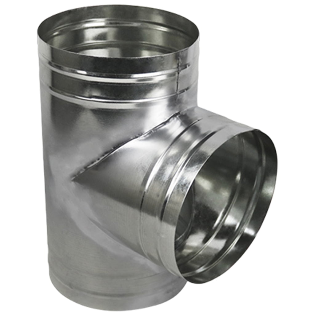 Duct Connector 45 Degree Galvanized Duct Splitter 3 Way Metal Dryer ...