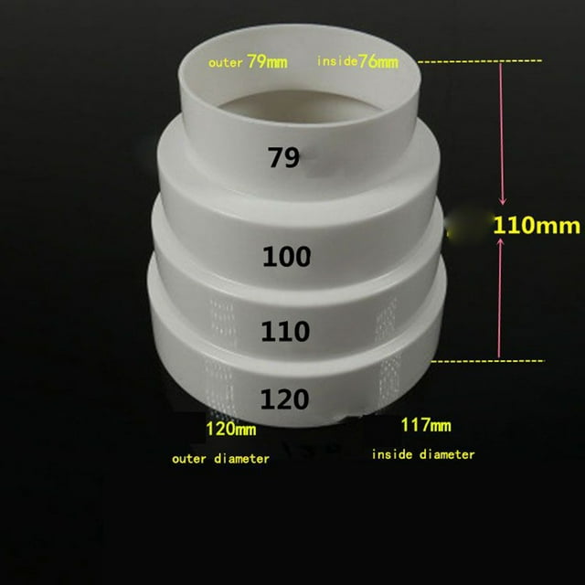 Duct Multi Reducer Extractor Fan Pipe Connector 80100110120150160mm A
