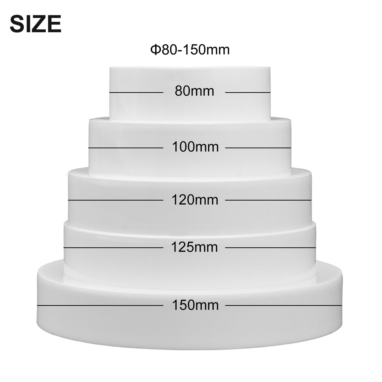 Duct Multi Reducer Extractor Fan Pipe Plastic Connector 80to150mm For Ventilation Duct Tube