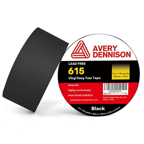 Duct Tape, Heavy Duty PVC Easy Tear Tape, Strong Adhesive Waterproof ...