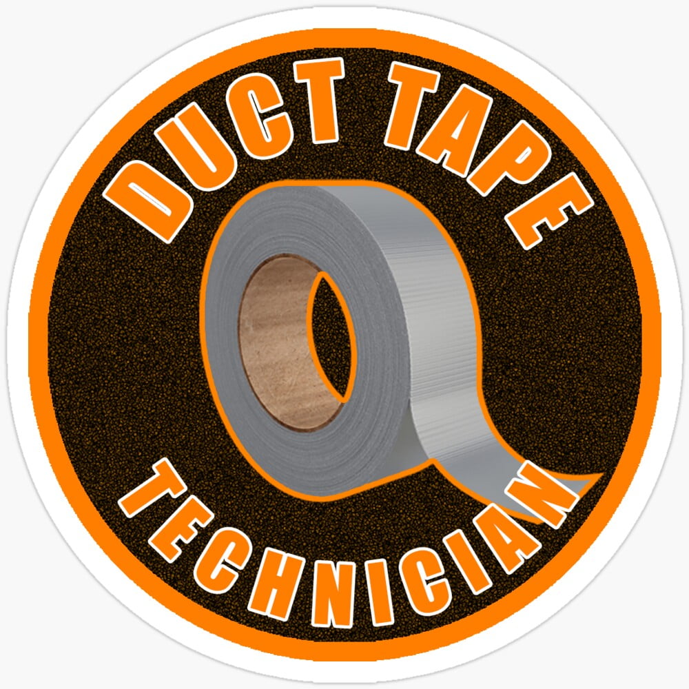 Duct Tape Technician Sticker Phone Decal Water Bottle Stickers Car ...