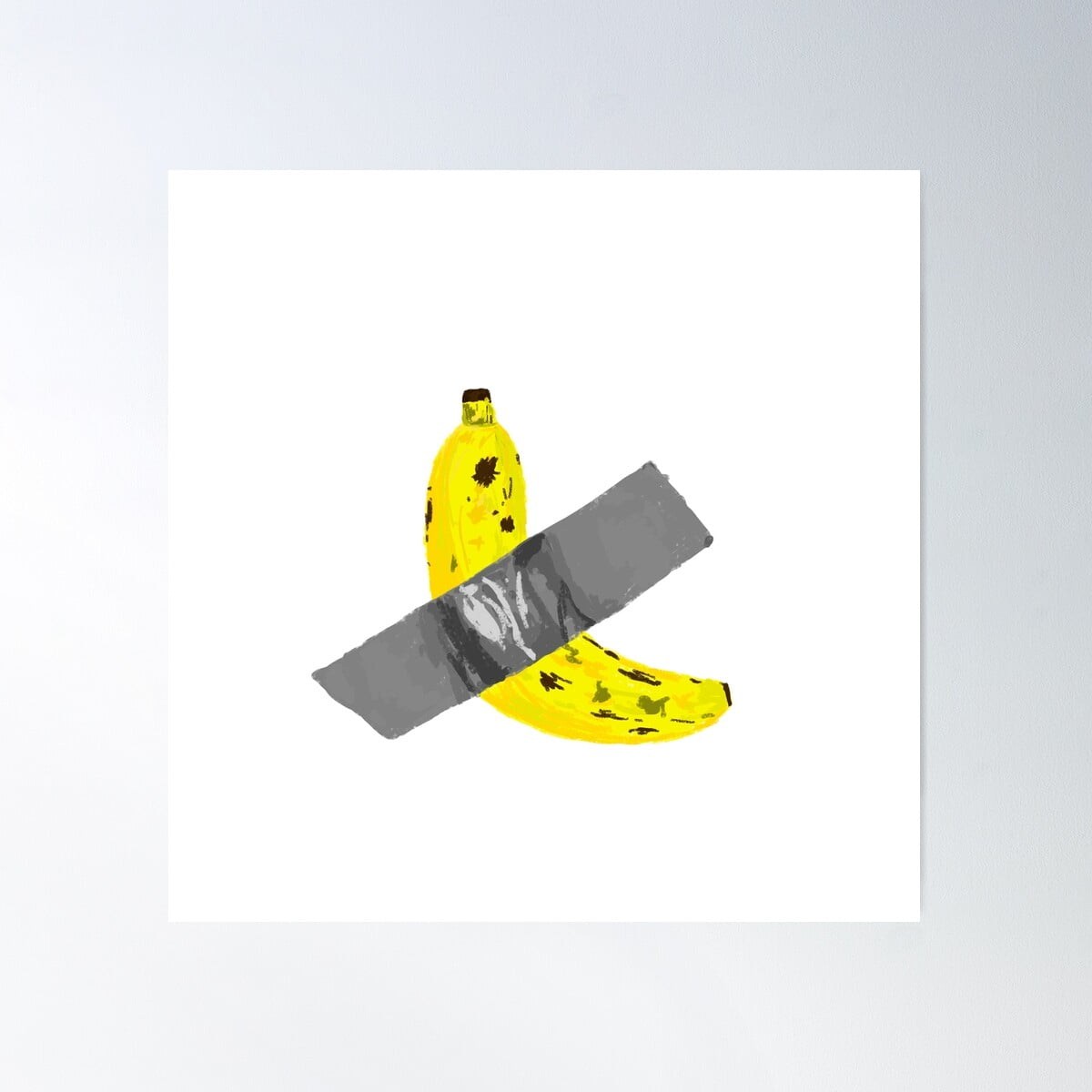 Duct Taped Banana Poster Wall Art, Modern Wall Decor For Living Room ...