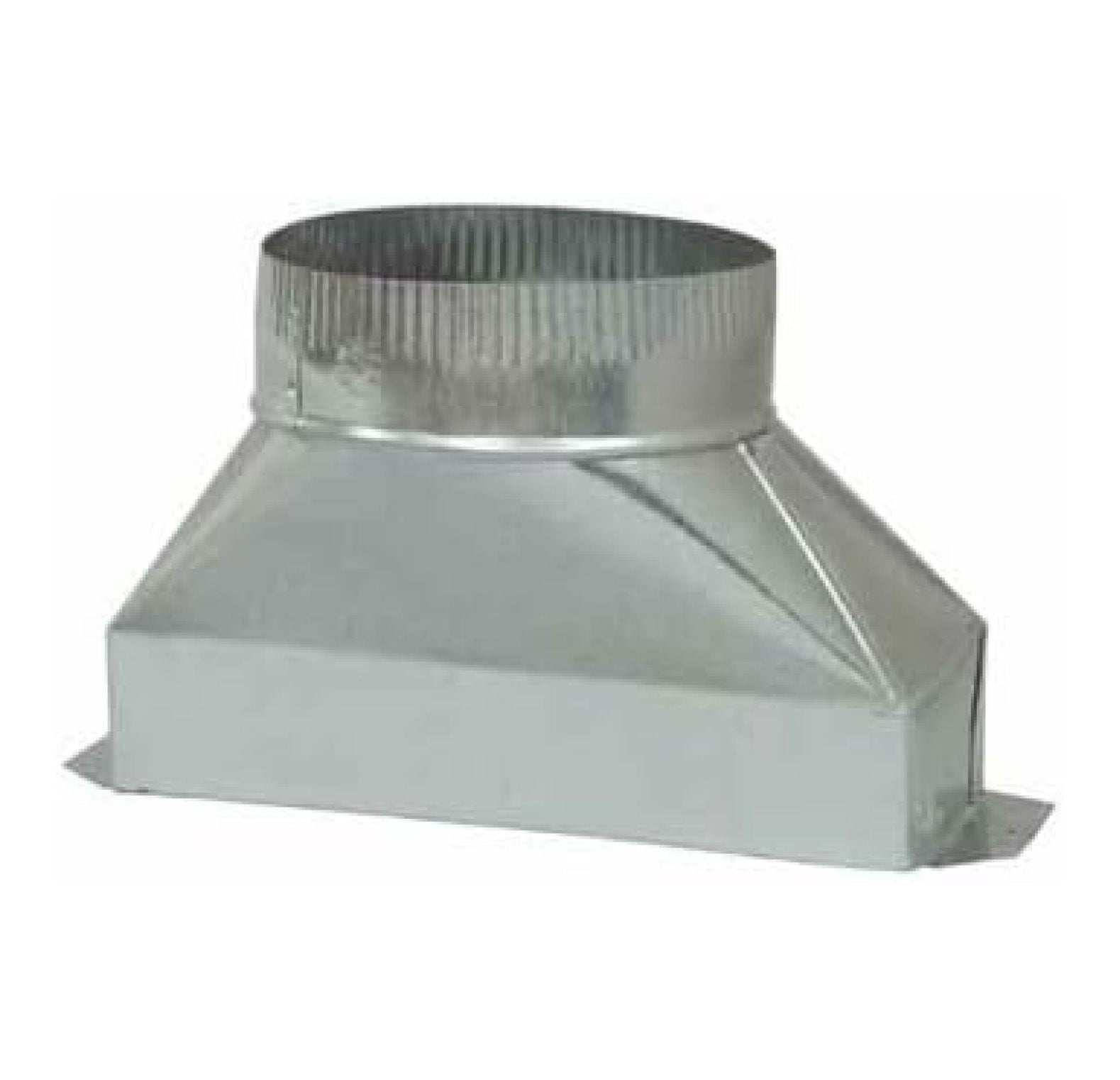 Duct Transition 3.25" x 10" Silver Steel Fire Resistant Galvanized ...