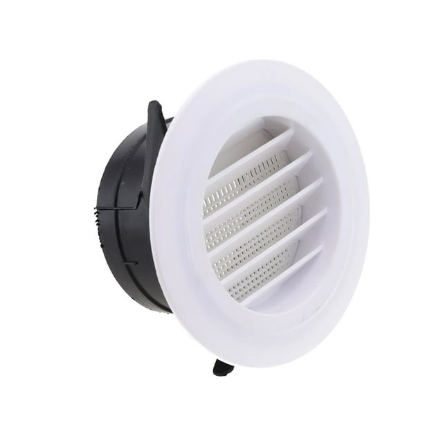 Duct Vents Round Louvered Vents Interior ABS Grille Ventilation Wall ...