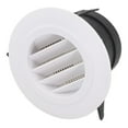 Duct Vents Round Louvered Vents Interior ABS Grille Ventilation Wall ...