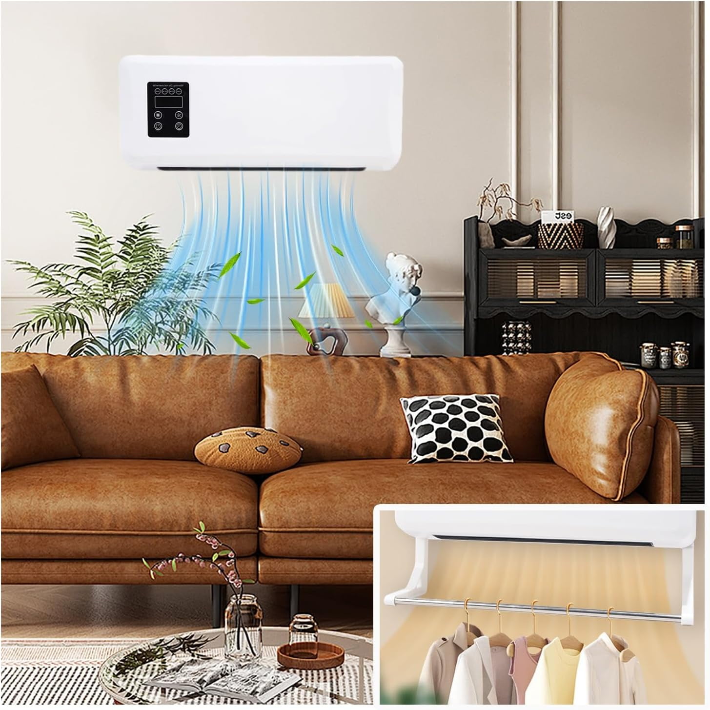 Ductless Air Conditioner Portable, Wall Mounted Air Conditioners 3 In 1 ...