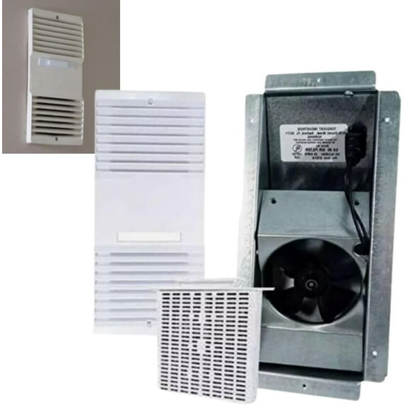Ductless Exhaust Fan Grille Louver, Motor, Unscented Filter Cartridge ...
