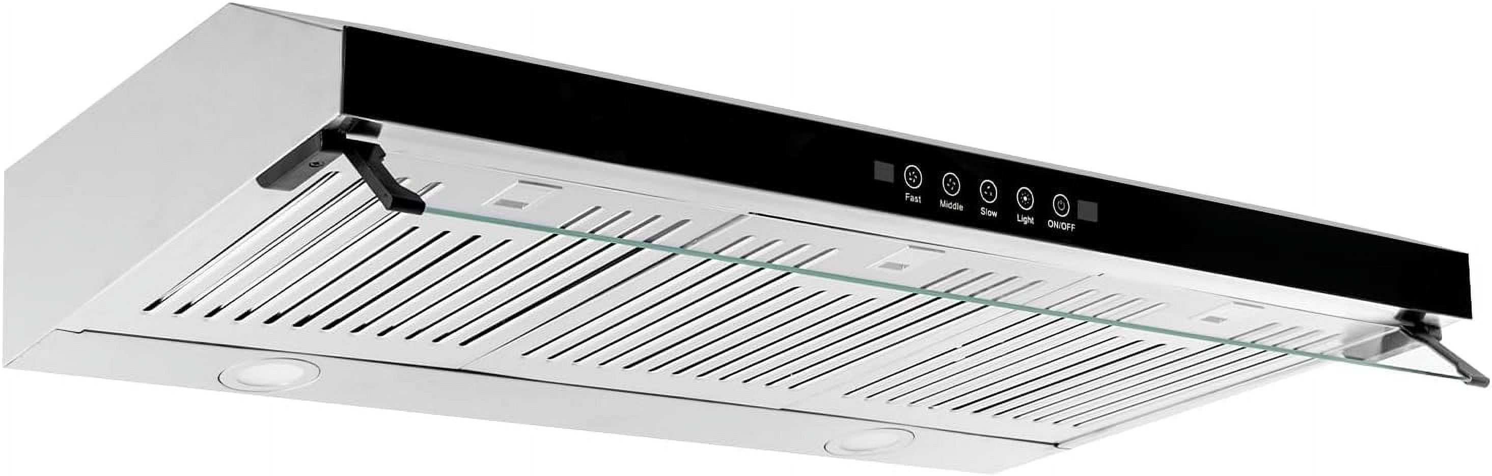 Ductless Range Hood 35 Inch Under Cabinet Kitchen Hood, Stainless Steel ...