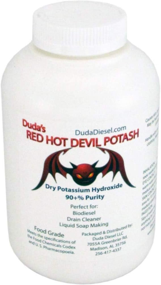Duda Energy Food Grade Potassium Hydroxide Flakes,90+% Purity, 2 LB ...