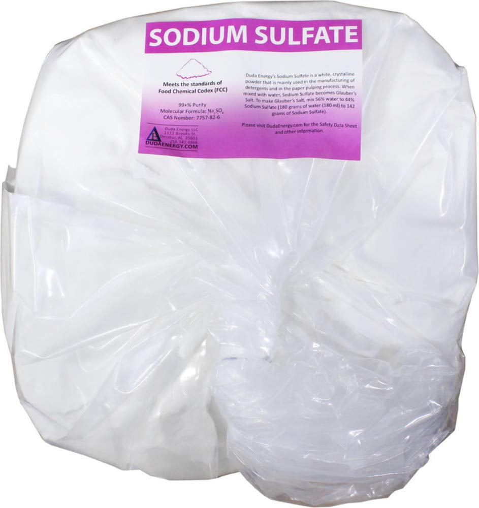Duda Energy Food Grade Sodium Sulfate, 99+% Purity Natural Crystalline ...