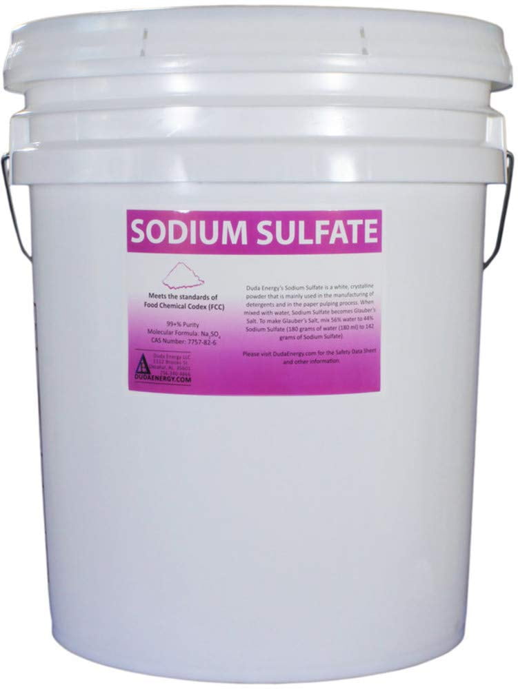Duda Energy Food Grade Sodium Sulfate, 99+% Purity Natural Crystalline ...