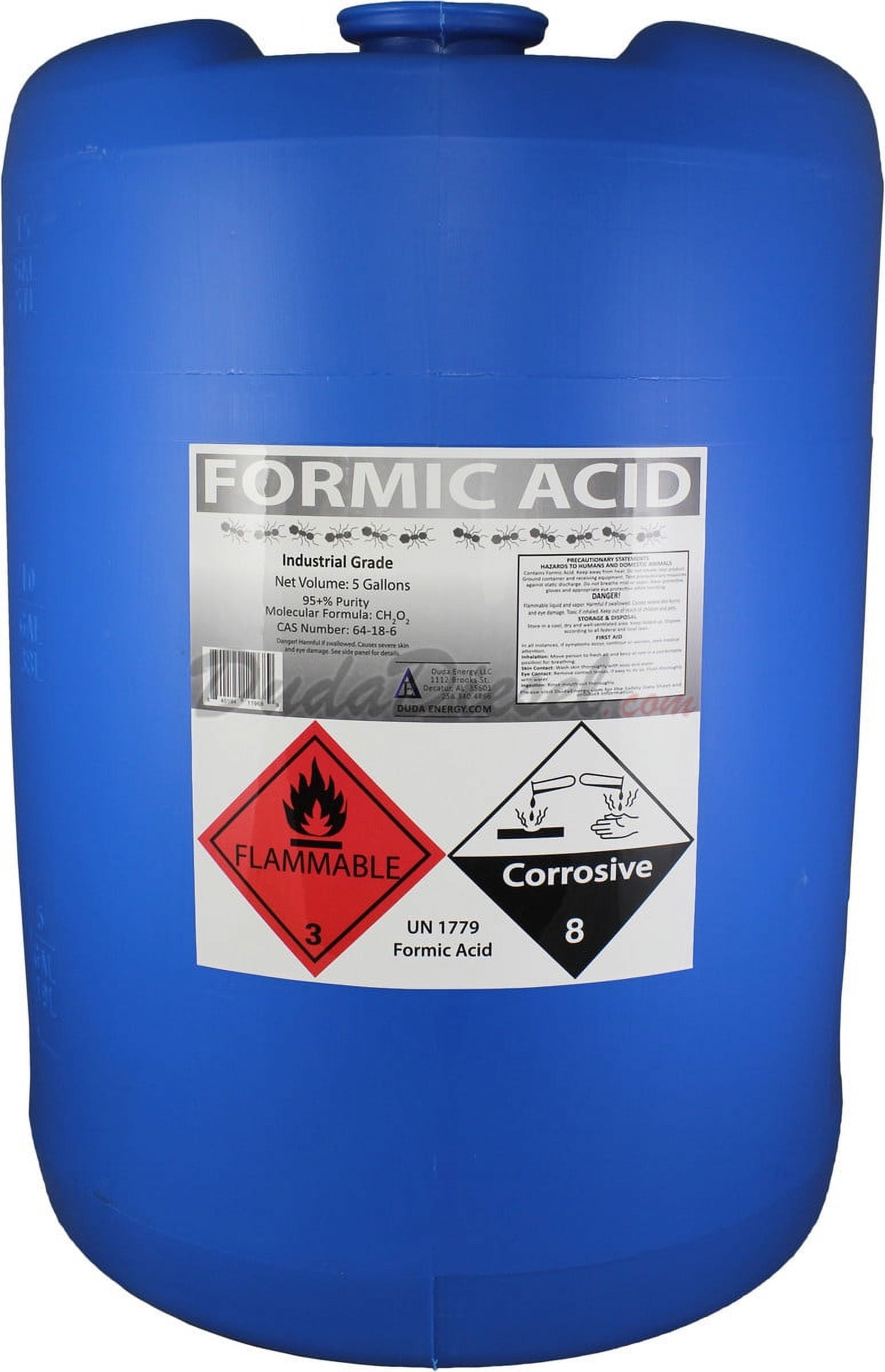 Duda Energy Industrial Grade Formic Acid 95% Concentration, 15 Gallons ...
