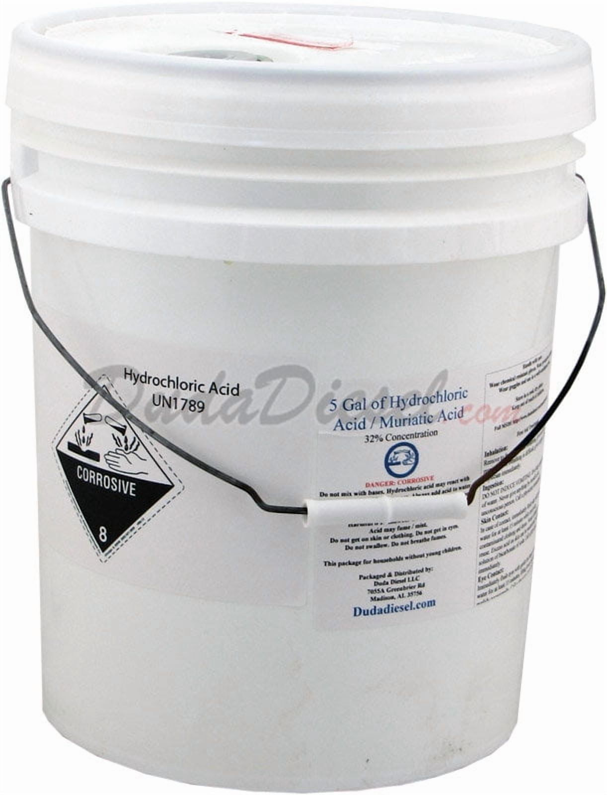 Duda Energy Industrial Grade Hydrochloric Muriatic Acid, 32% ...