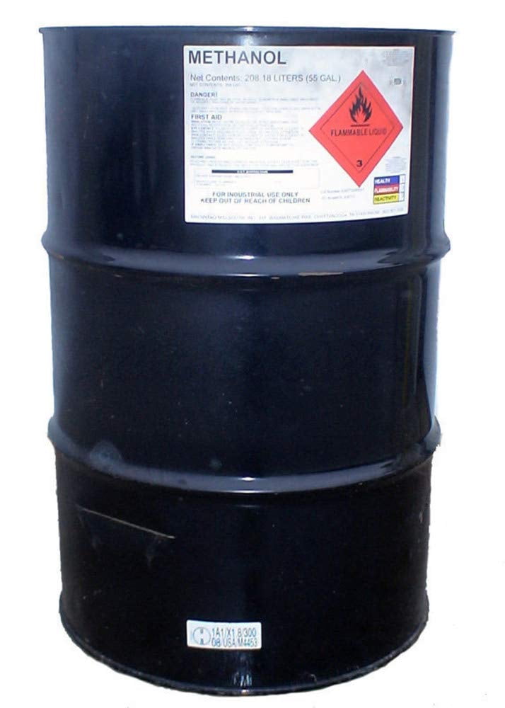 Duda Energy Industrial Grade Methanol, 99.65+% Purity Methyl Alcohol, 55 Gallon Drum - Walmart.com