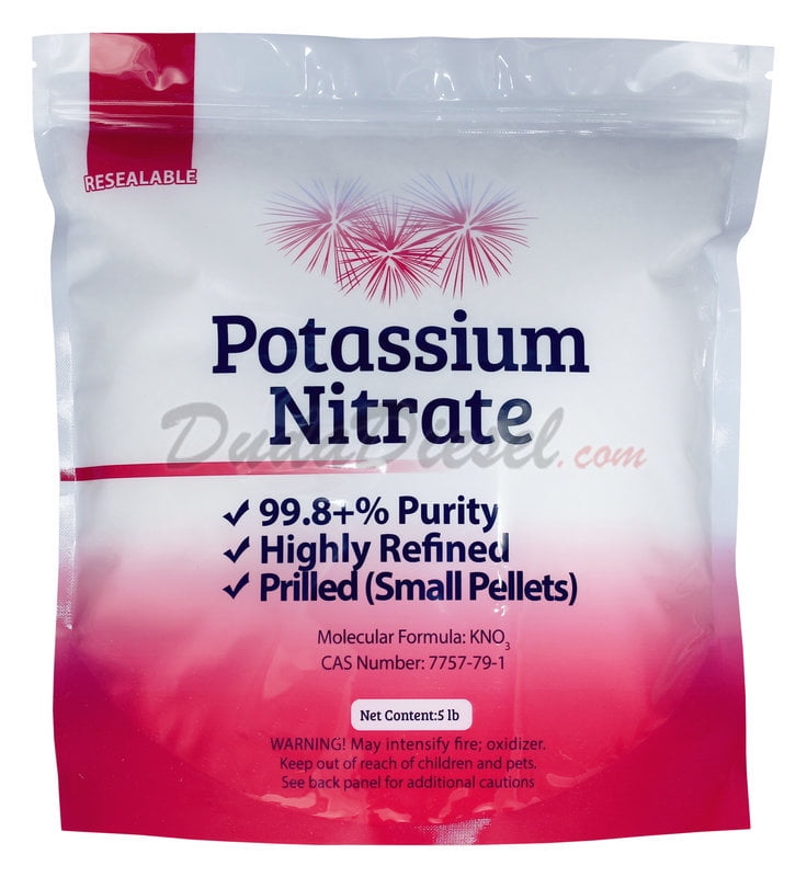 Duda Energy Refined Potassium Nitrate, 99.8+% Purity Prill Form, 5 LB ...