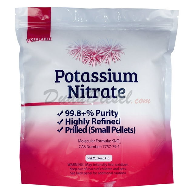 Duda Energy Refined Potassium Nitrate, 99.8+% Purity Prill Form, 5 LB ...