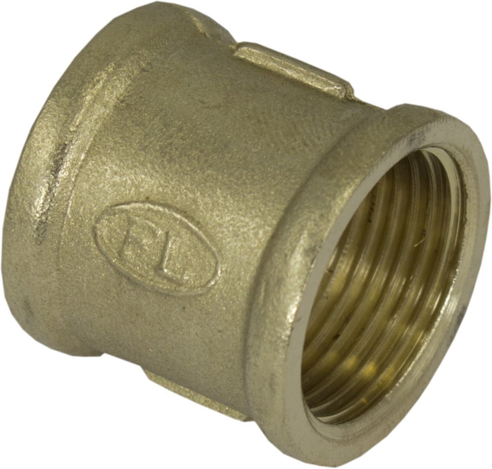 Duda Solar BRASS-Coup075 3/4" Brass Coupling, 0.5" ID - Walmart.com