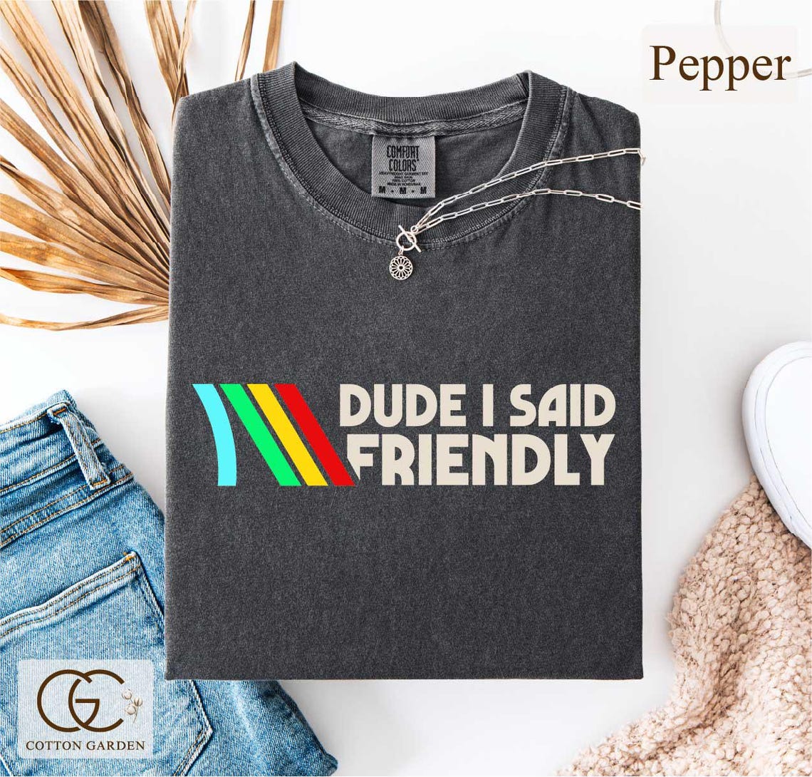 Dude I Said Friendly Comfort Colors Shirt, ARC Raiders T-shirt, ARC ...