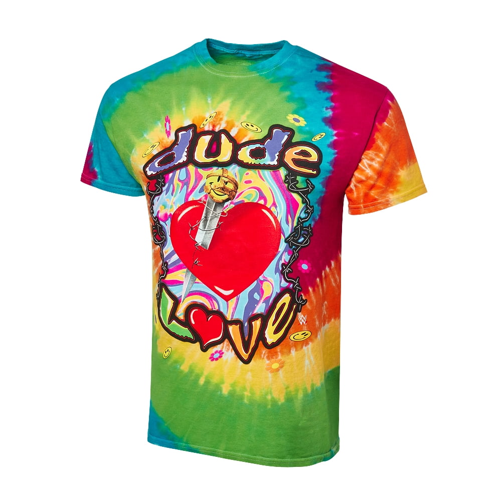 Dude Love Tie Dye Mankind Mick Foley Mens Retro T-Shirt 3XL - Walmart.com