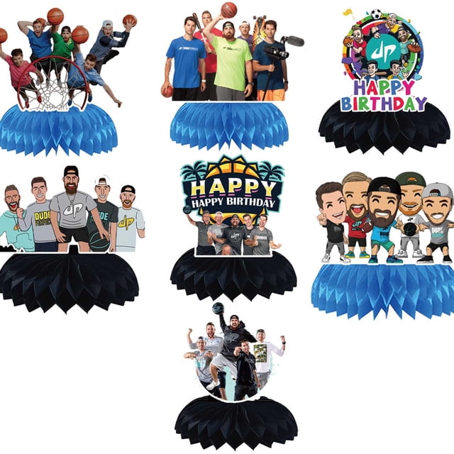 Dude Perfect Centerpieces Honeycomb Table Toppers Decorations for Photo ...
