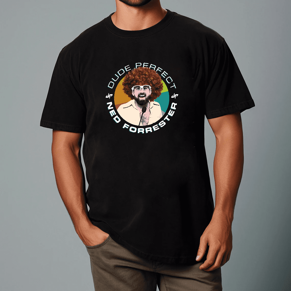 Dude Perfect Ned Forrester Vintage Vlogger Graphic Style Unisex T-shirt ...