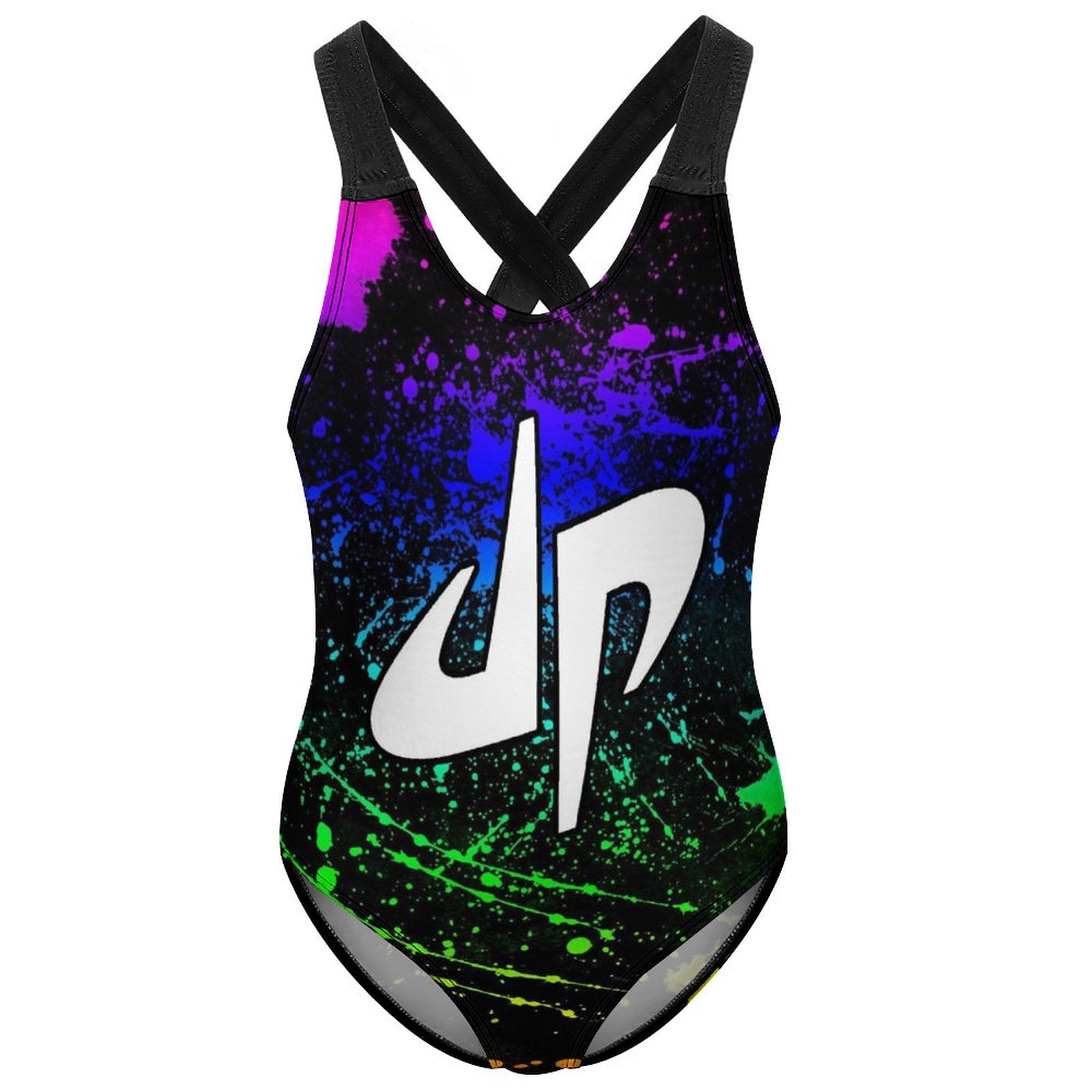Dude Perfect One Piece Swimsuit for Girls Crewneck Sleeveless Back ...
