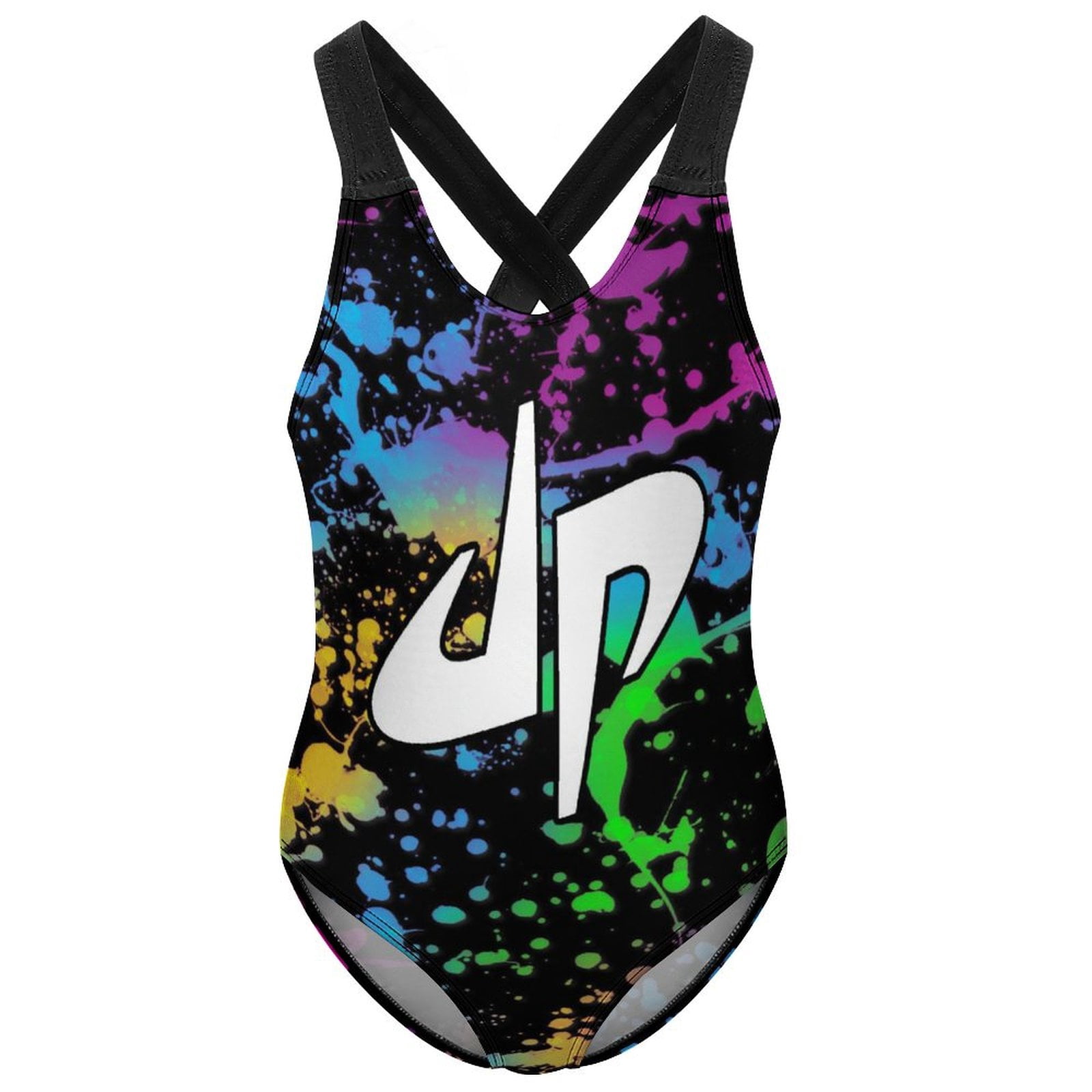 Dude Perfect One Piece Swimsuit for Girls Crewneck Sleeveless Back ...