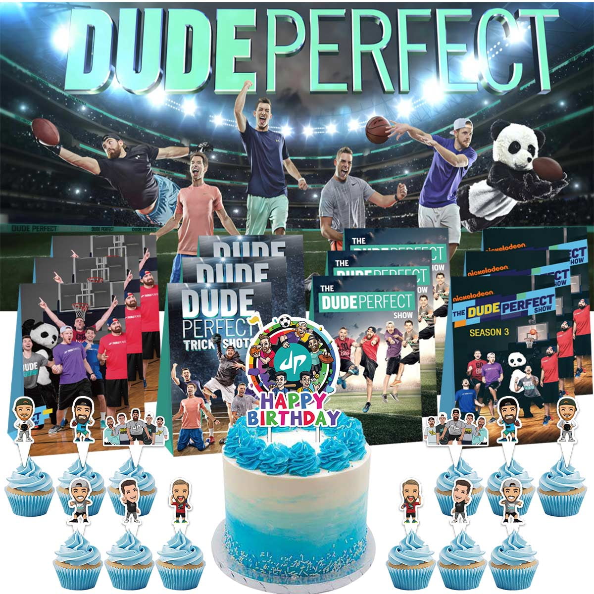 Dude Perfect Treat Bags Candy Decorations Party Favor Supplies Birthday ...