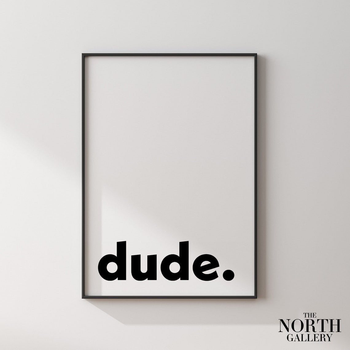Dude Poster Print, Typography Print, Room Art, Boys Room Decor ...