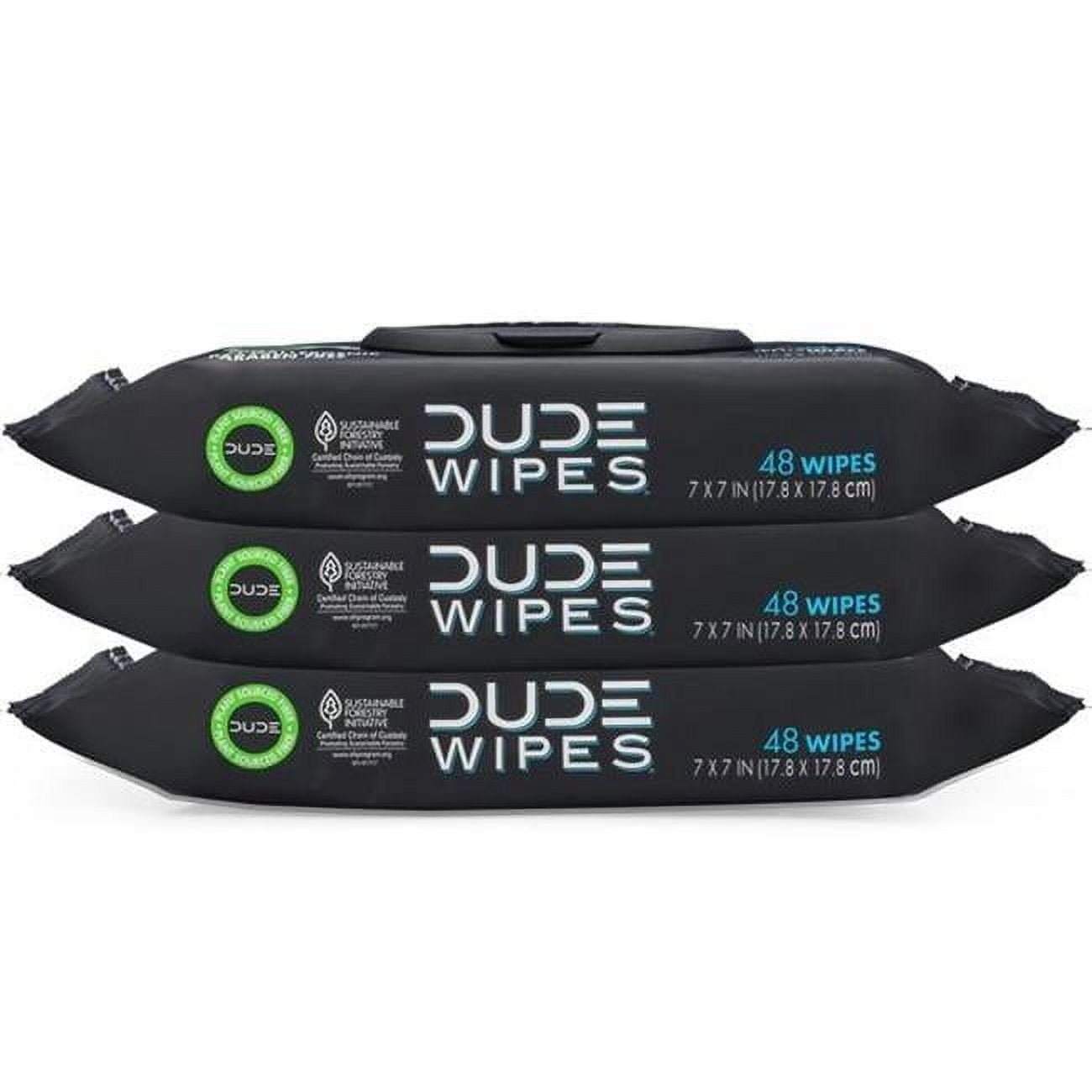 Dude Wipes Disposable Wet Wipes - Case of 4 - Pack of 3 - 48 Count ...