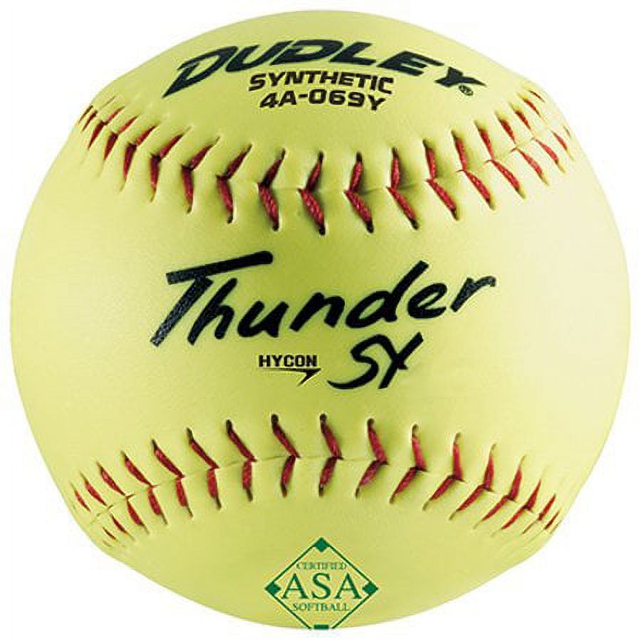 Dudley 12" USASB Thunder Hycon Slowpitch Softball - Walmart.com