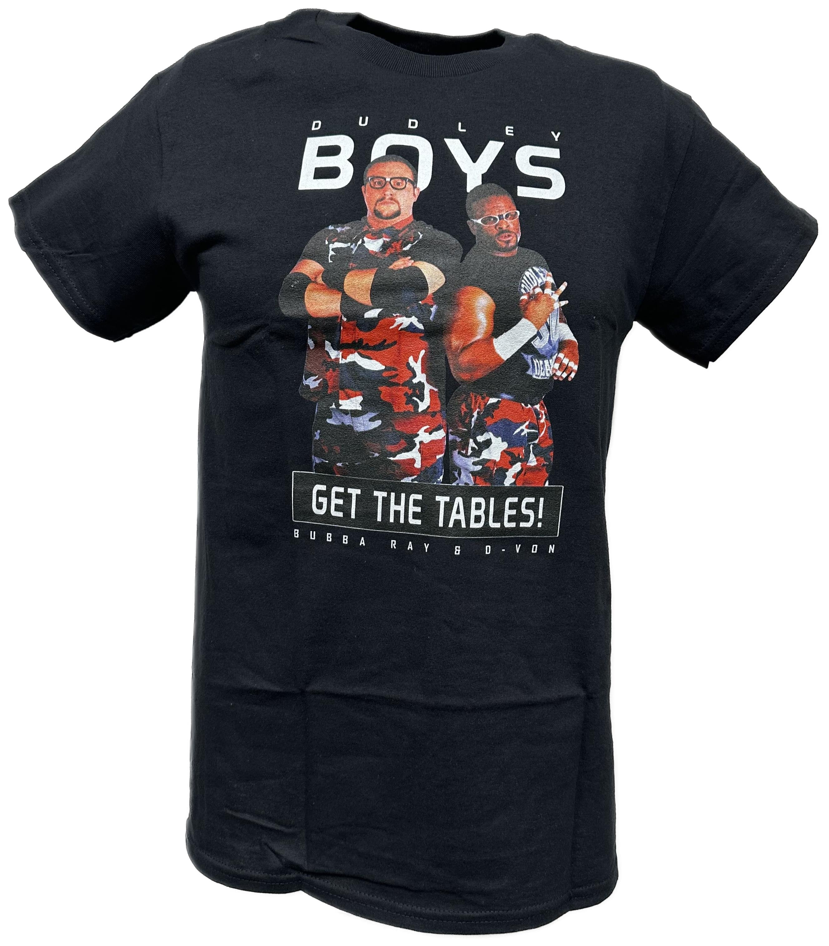 Dudley Boyz Get The Tables Mens Black T-shirt - Walmart.com