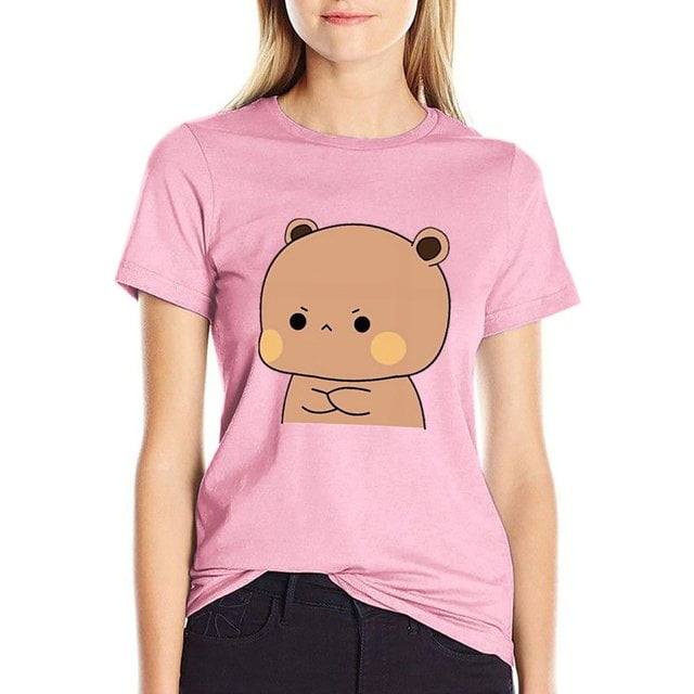 Dudu Is Angry With Bubu Dudu Sad T-shirt summer tops female western t ...