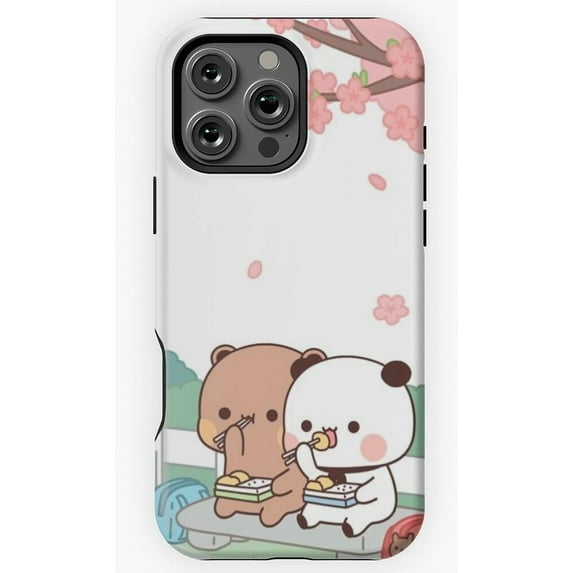 Dudu and Bubu Relaxing Cartoon Art Phone Case for iPhone 11 12 13 14 15 ...