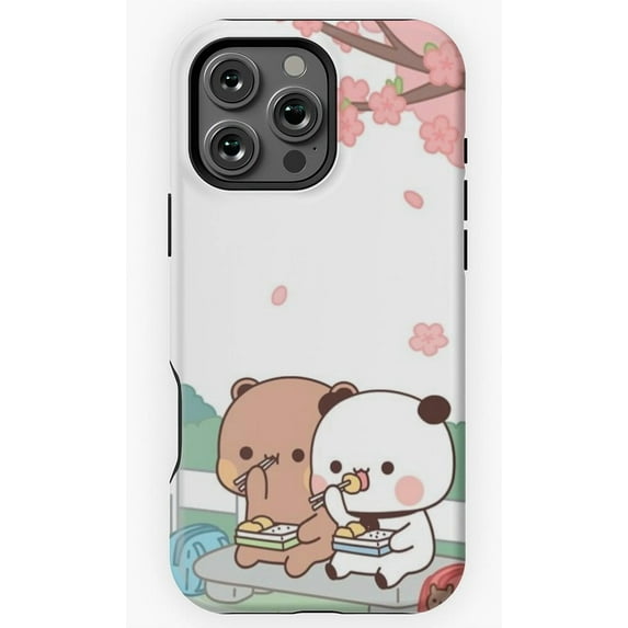Dudu and Bubu Relaxing Cartoon Phone Case for iPhone 16 15 14 13 12 11 ...